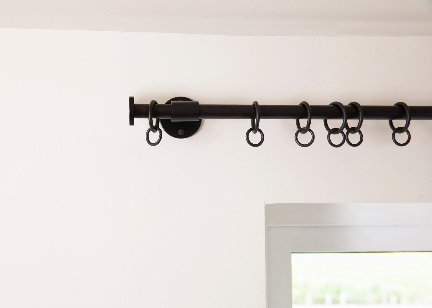 16mm Metal Curtain Pole with Button Finial - Bradfield | Made By The Forge