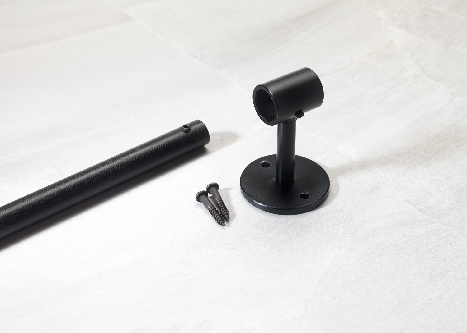 16mm Metal Curtain Pole with Button Finial - Bradfield | Made By The Forge