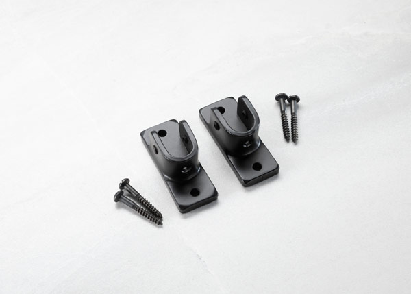 Café Curtain Rods 12mm | Wrought Iron | Matt Black & Beeswax Finish